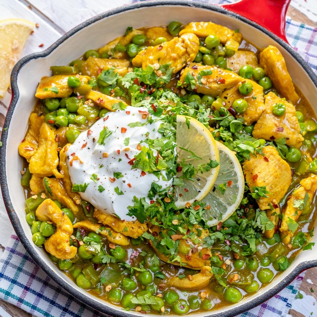 Green Chicken Curry for a FAST Clean Eating Dinner Idea! | Clean Food Crush
