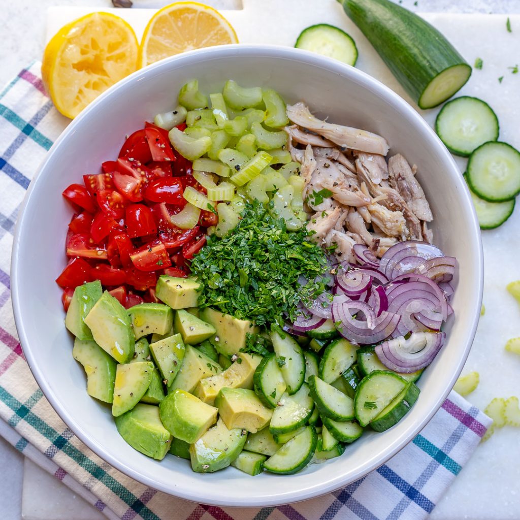 Avocado Chicken Chopped Salad for Clean Eating! | Clean Food Crush