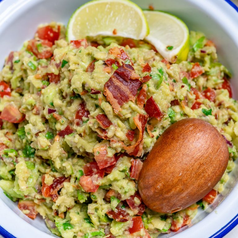 This Clean and Loaded Bacon Guacamole is Super Yummy! | Clean Food Crush