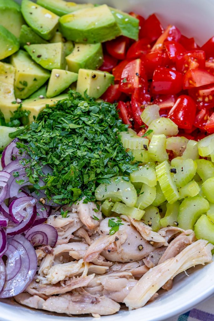 Avocado Chicken Chopped Salad for Clean Eating! | Clean Food Crush