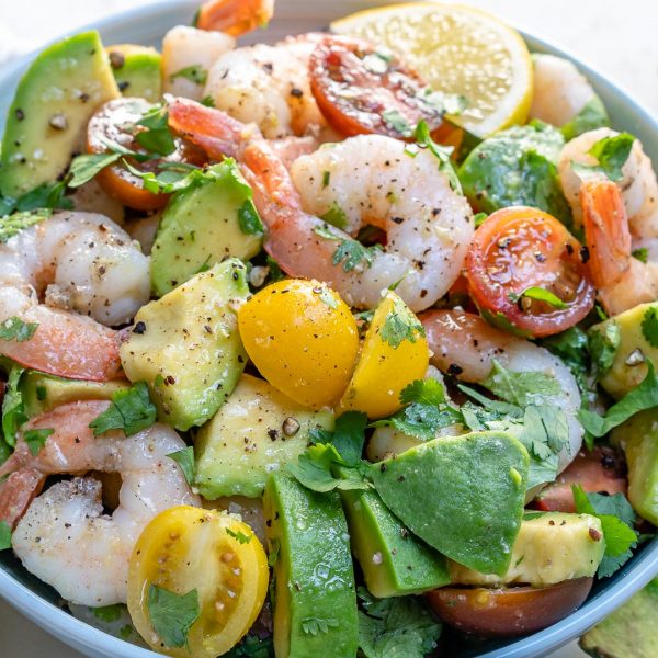 Eat this Lemony Shrimp + Avocado + Tomato Salad for a Clean, Protein ...