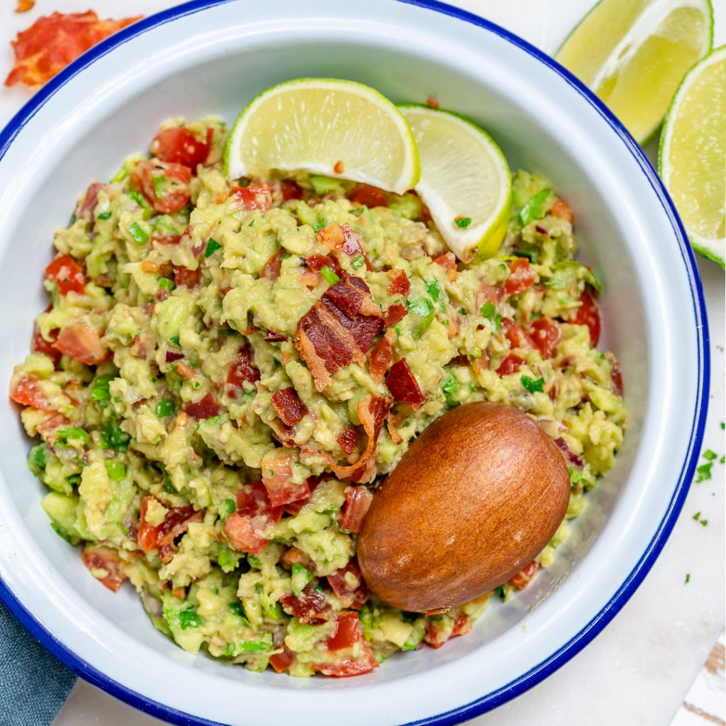 This Clean and Loaded Bacon Guacamole is Super Yummy! | Clean Food Crush