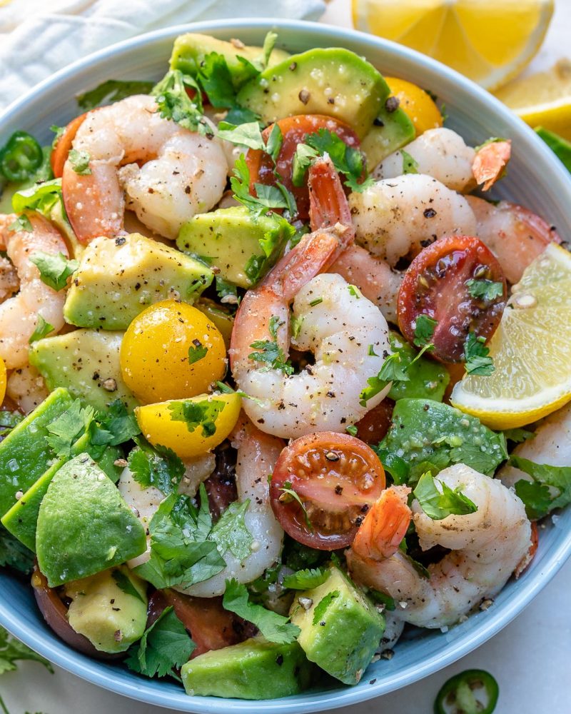 Eat this Lemony Shrimp + Avocado + Tomato Salad for a Clean, Protein ...