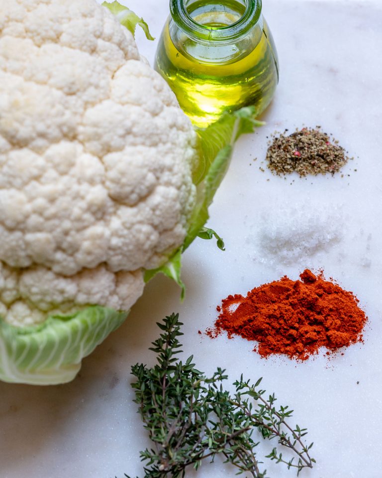 Whole Roasted Cauliflower Makes an Impressive Clean Side Dish! | Clean ...