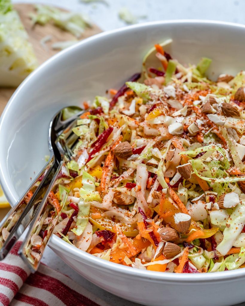 This Crunchy Salad with Lemon Ginger Dressing is Bursting with Flavor ...