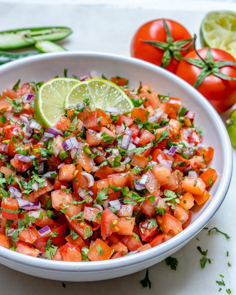 The BEST Ever Homemade Pico De Gallo! | Clean Food Crush