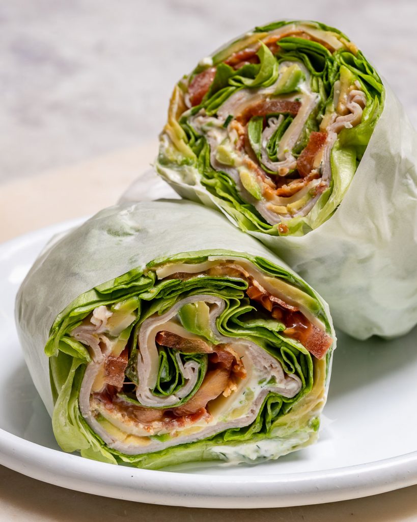 Ranch Chicken Club Lettuce Roll-Ups for Clean Eats! | Clean Food Crush