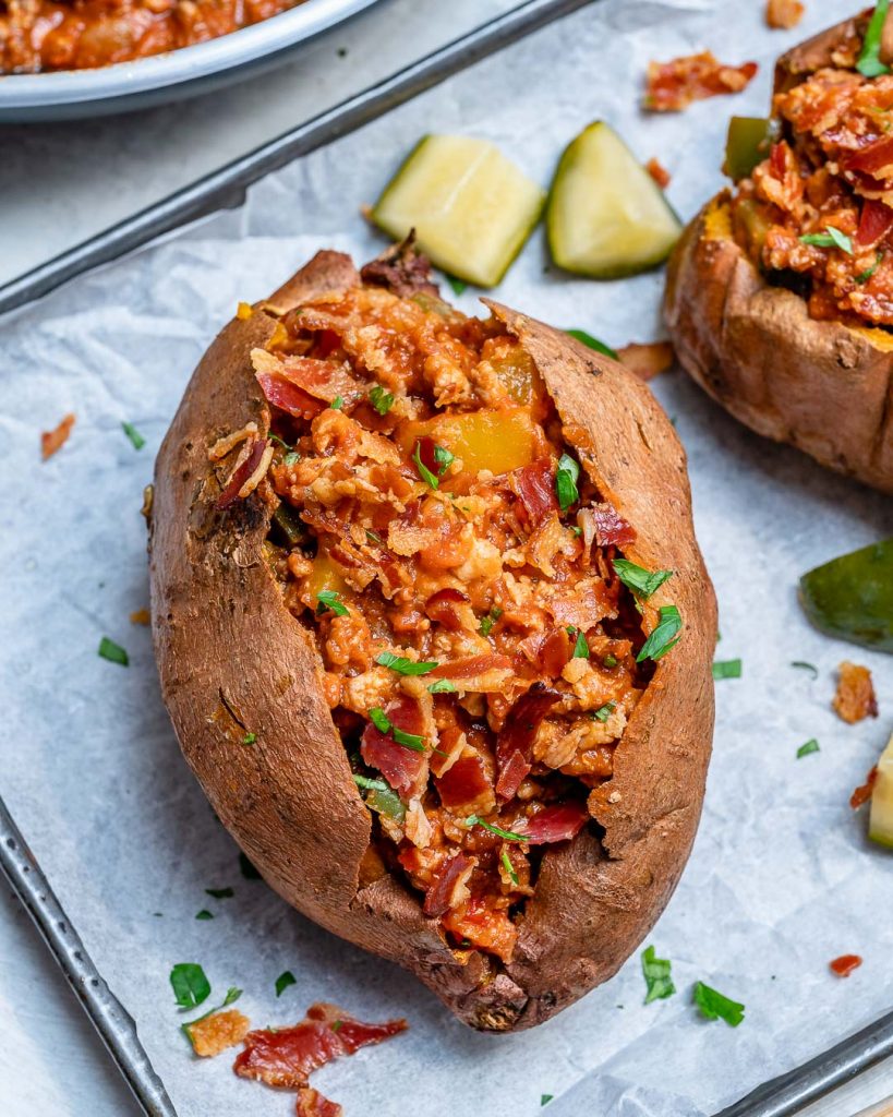 These Healthy Sloppy Joe Stuffed Sweet Potatoes are Delicious! | Clean ... These Healthy Sloppy Joe Stuffed Sweet Potatoes are Delicious! | Clean ...