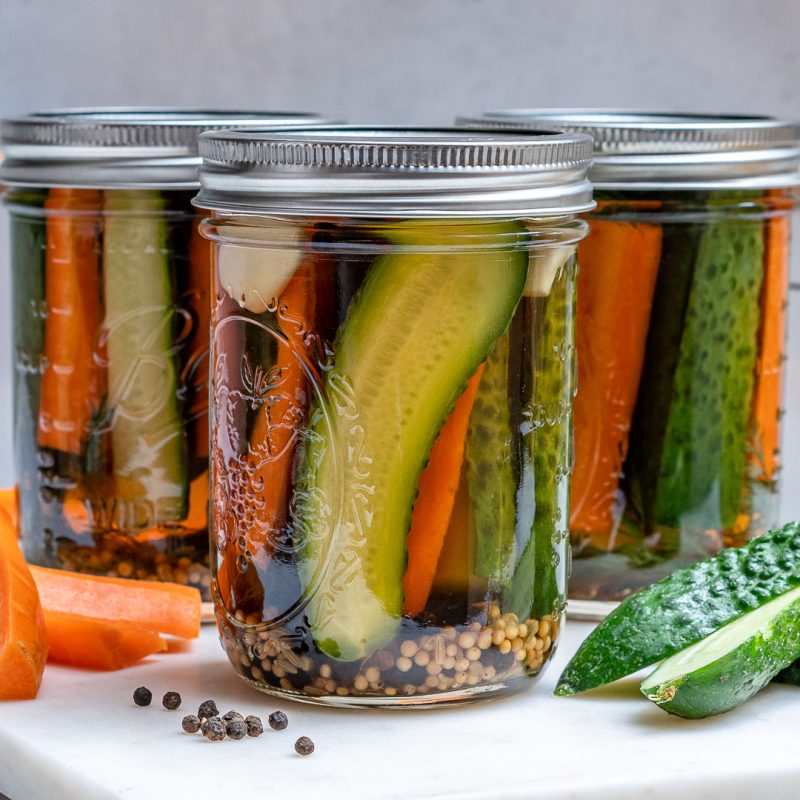 Super Easy Homemade Refrigerator Pickles for Clean Snacking! | Clean ...