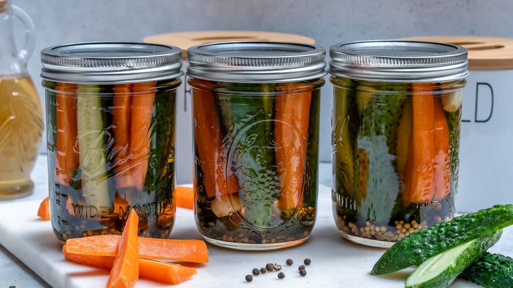 Super Easy Homemade Refrigerator Pickles for Clean Snacking! | Clean ...