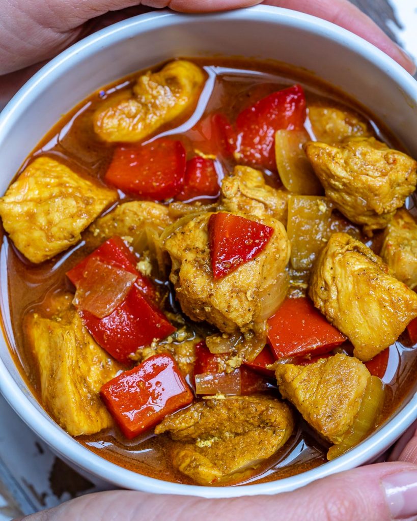 Easy Curried Chicken is Quick and Clean Eating Friendly! | Clean Food Crush