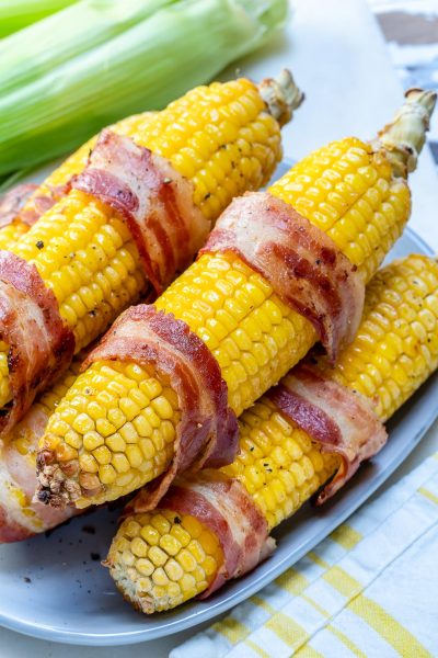 Bacon Wrapped Corn for Summertime Fun! | Clean Food Crush