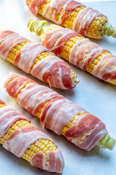 Bacon Wrapped Corn for Summertime Fun! | Clean Food Crush