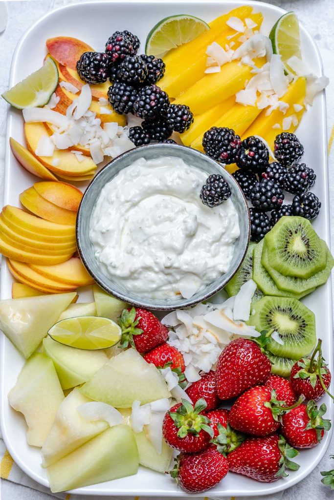Crowd Pleasing Summer Fruit Platter with Coconut Lime Dip! | Clean Food ...