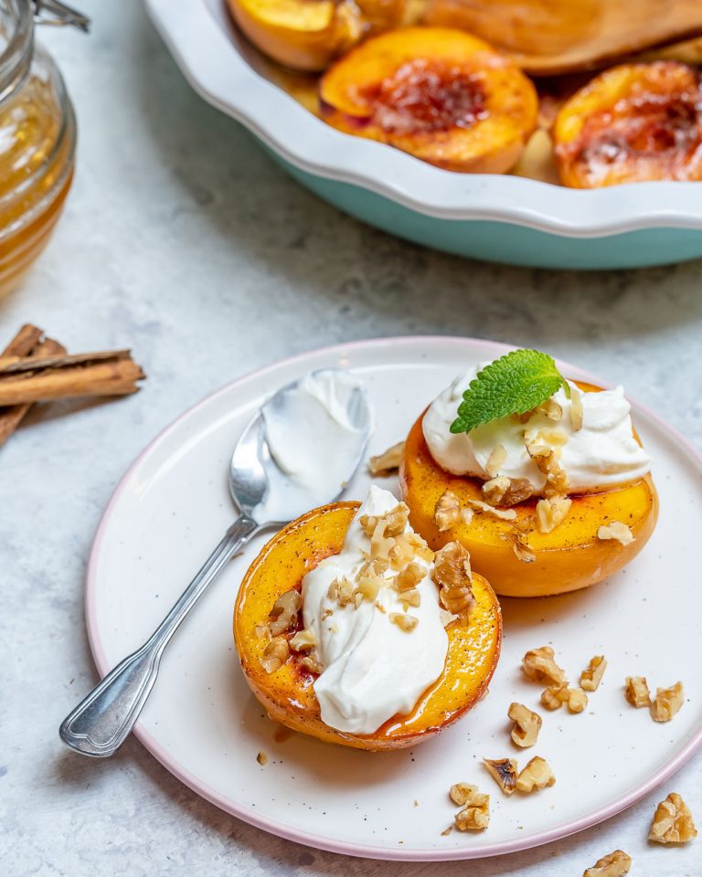 These Honey Roasted Peaches are a Sensational Clean Eating Dessert ...