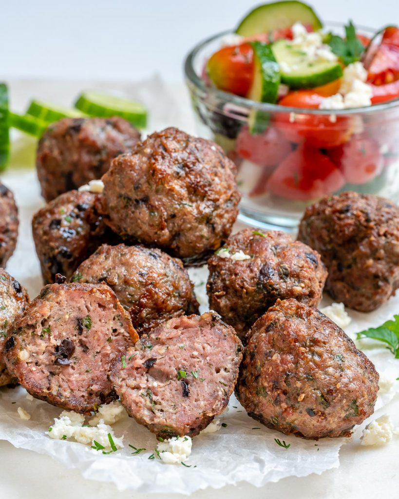 Mediterranean Grassfed Beef Meatballs for Yummy Clean Eats! | Clean ...