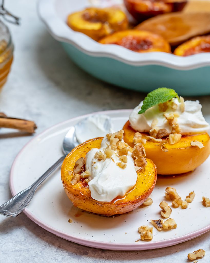 These Honey Roasted Peaches are a Sensational Clean Eating Dessert ...