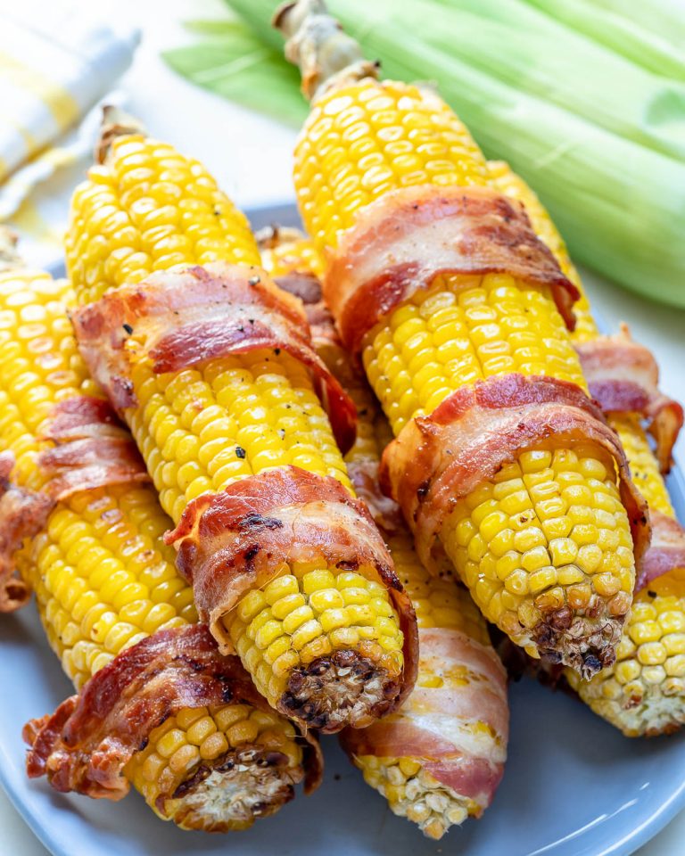 Bacon Wrapped Corn for Summertime Fun! | Clean Food Crush