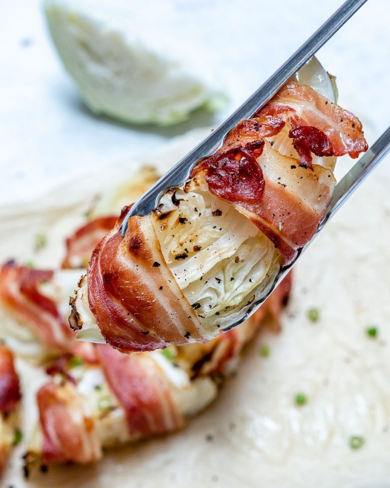 This Bacon Wrapped Cabbage is a Creative Side Dish Idea | Clean Food Crush
