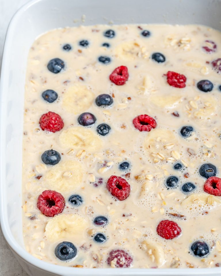 Baked Protein Oats for Clean Eating Mornings! | Clean Food Crush