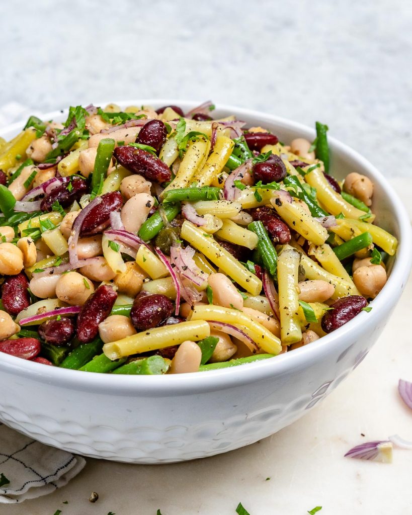 CFC’s FAVORITE Homemade Five Bean Salad! | Clean Food Crush