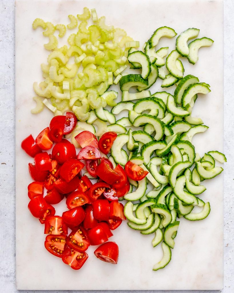 Creamy Cucumber Chopped Salad for Fresh Clean Eats! | Clean Food Crush