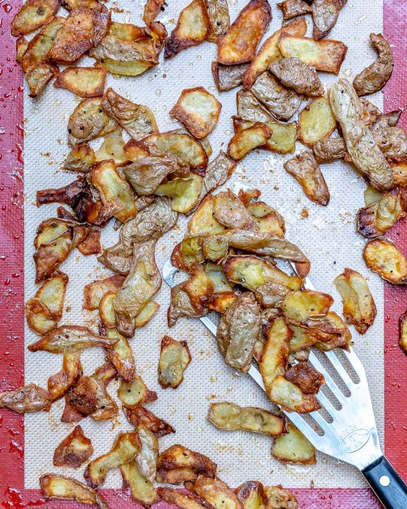 Eat Clean With These Homemade Crispy Baked Potato Peel Chips Clean