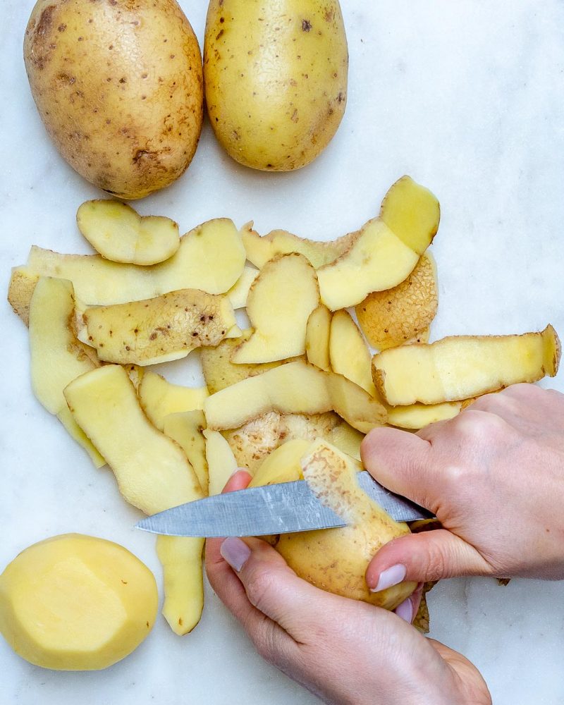 Eat Clean With These Homemade Crispy Baked Potato Peel Chips Clean