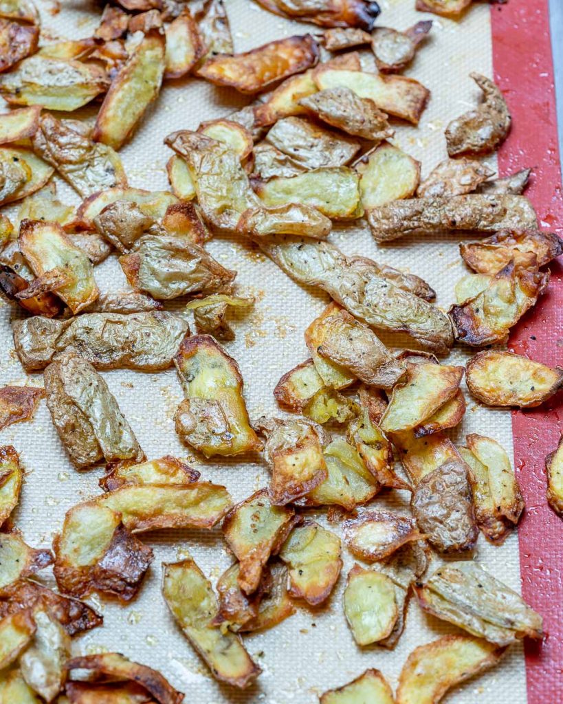 Eat Clean with these Homemade Crispy Baked Potato Peel Chips! | Clean ...