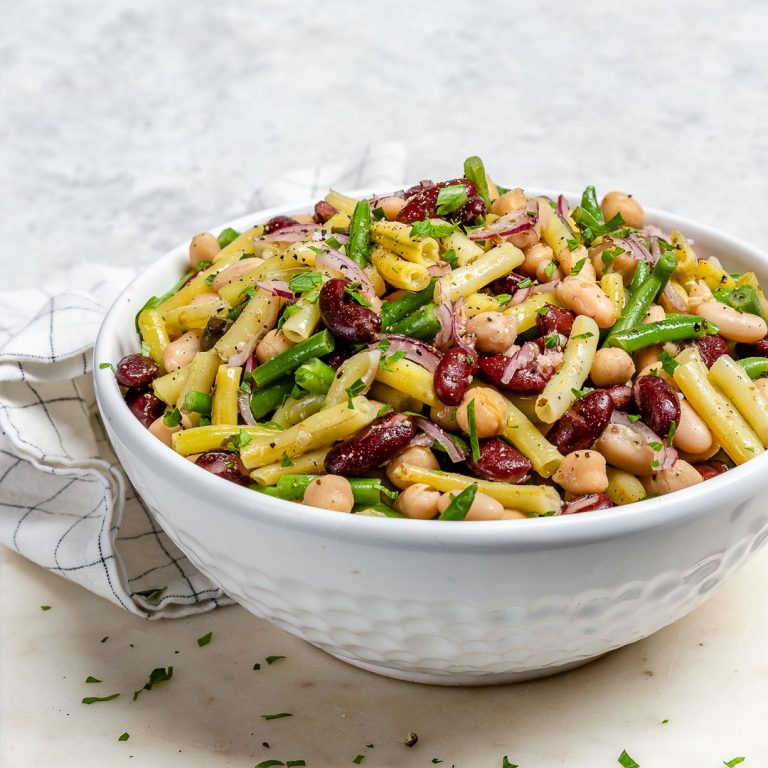 CFC’s FAVORITE Homemade Five Bean Salad! | Clean Food Crush