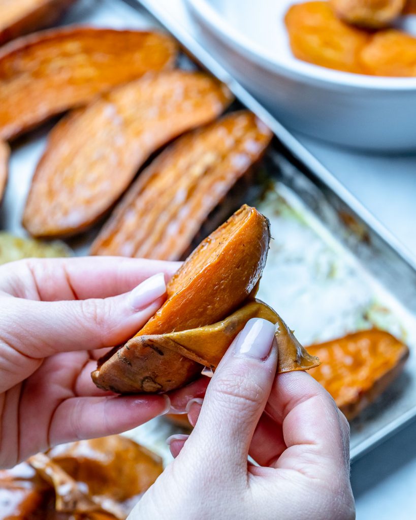 These Healthy Roasted Garlic Mashed Sweet Potatoes are Delicious ...