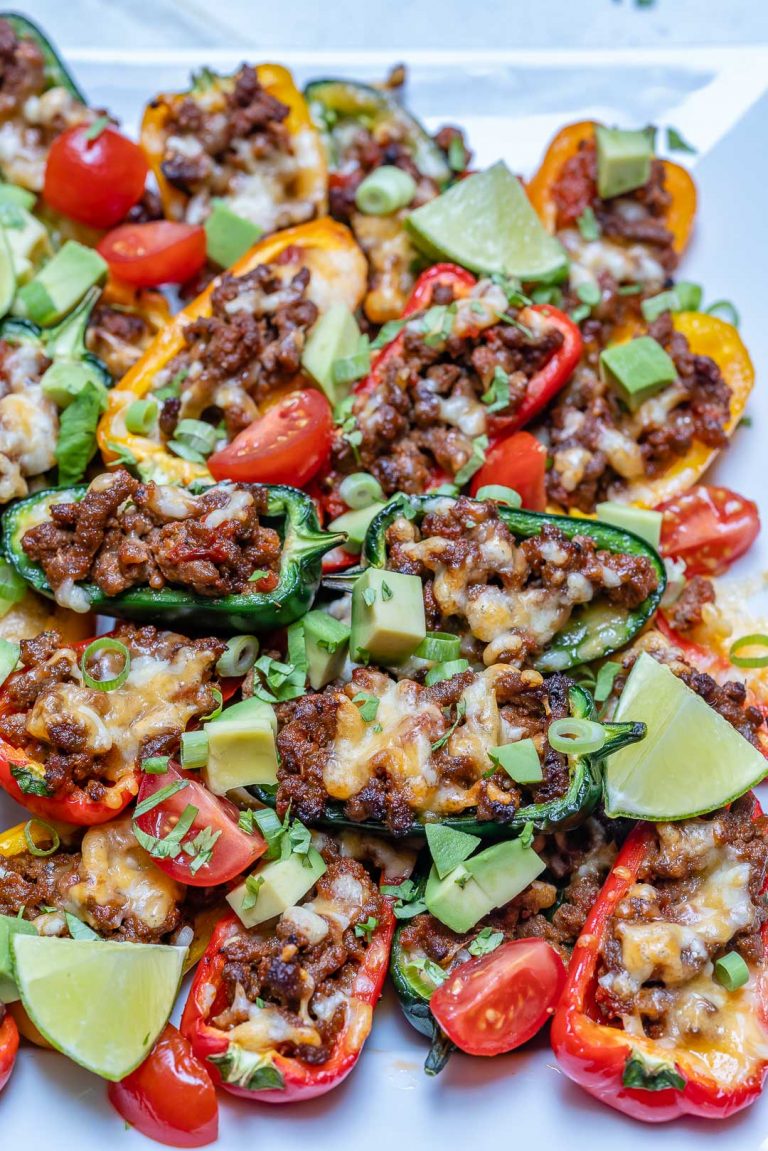 Taco Stuffed Mini Peppers for SUPER Tasty Clean Eats! (Crowd Pleaser ...