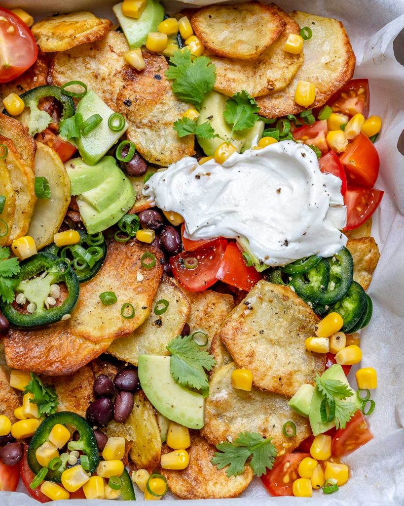 Healthier Crispy Potato “Nachos” for Super Creative Clean Eating ...