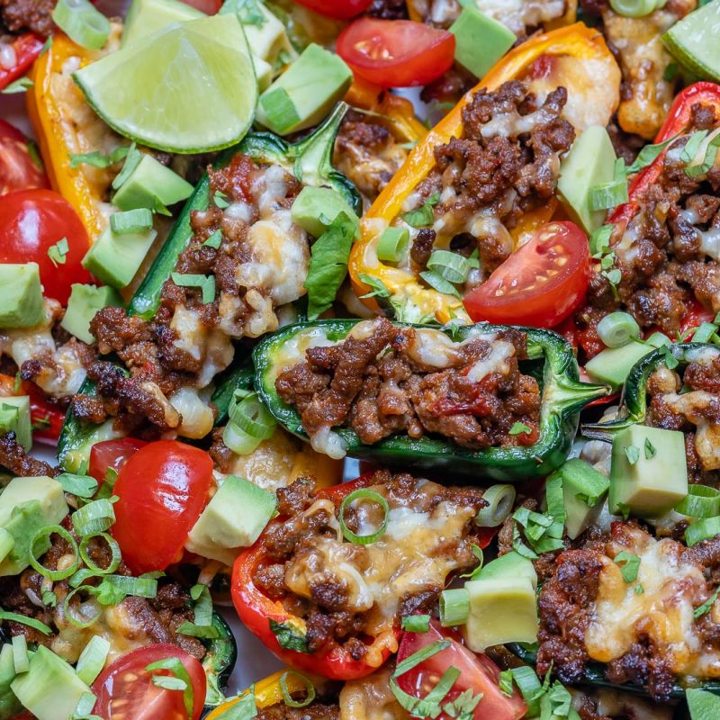 Taco Stuffed Mini Peppers for SUPER Tasty Clean Eats! (Crowd Pleaser ...