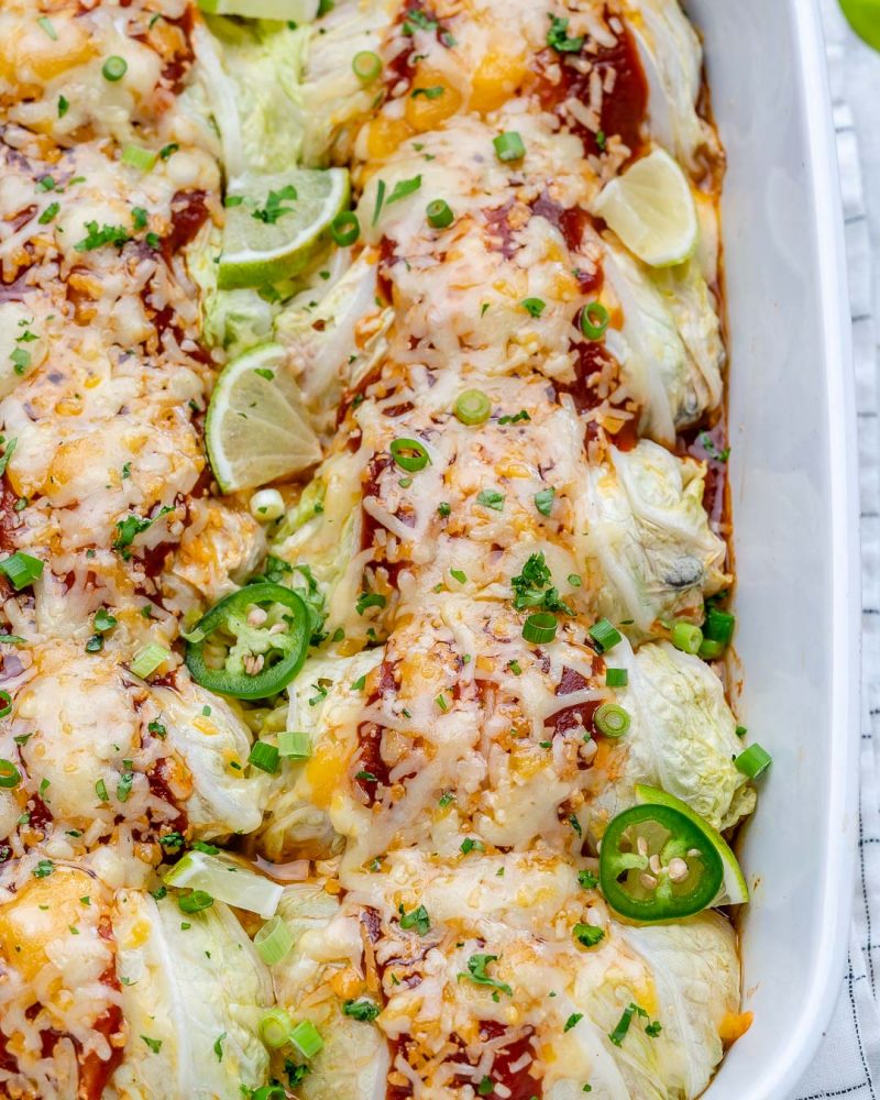 Cabbage Enchilada Roll Ups | Clean Food Crush