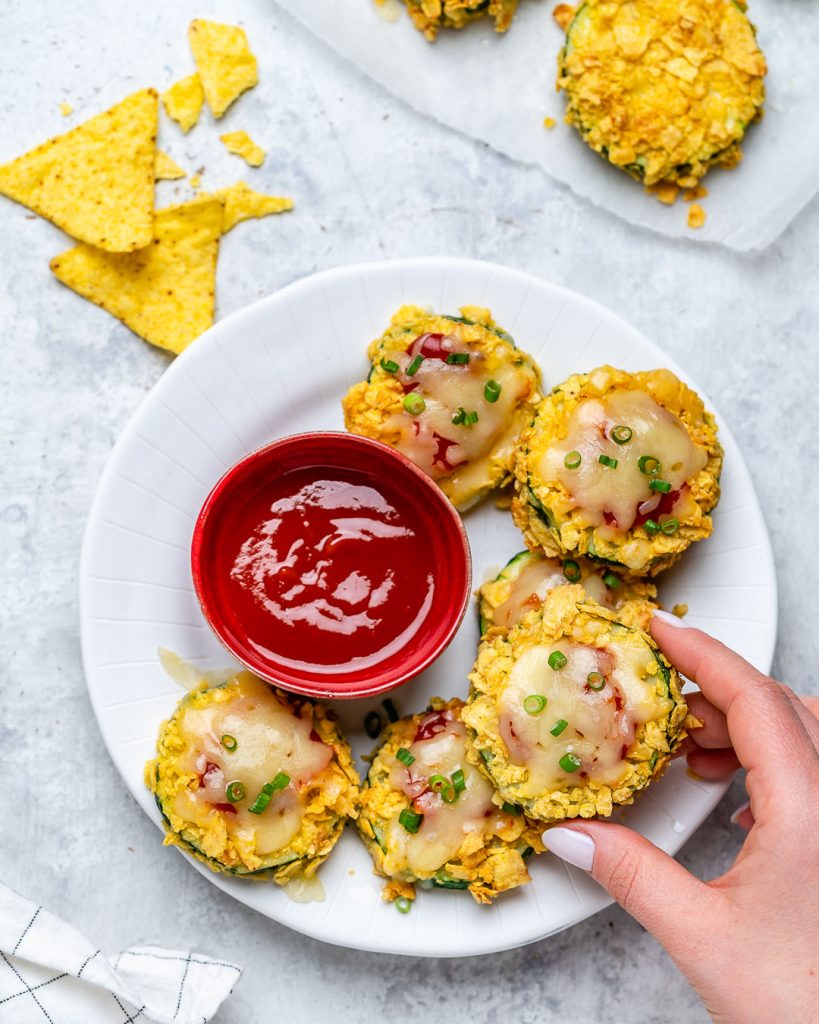 Cheesy Zucchini Corn Chips for a Fun and Tasty Treat! | Clean Food Crush