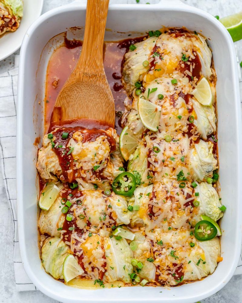 Cabbage Enchilada Roll Ups | Clean Food Crush