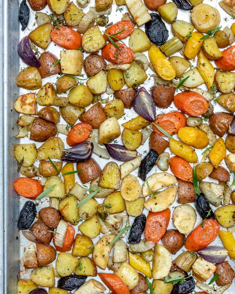 Eat Clean: Rosemary Roasted Root Vegetables! | Clean Food Crush