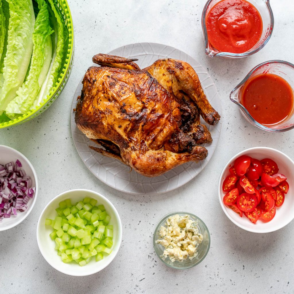 CFC Buffalo Chicken Lettuce Wraps | Clean Food Crush