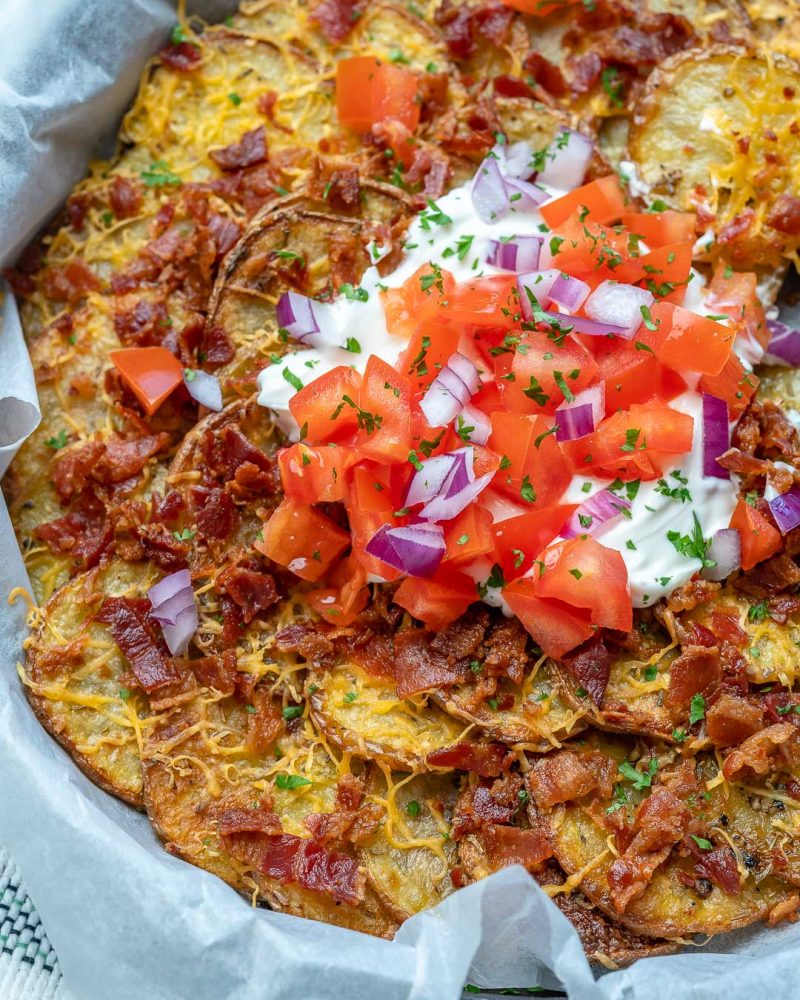 Irish inspired Potato Nachos | Clean Food Crush