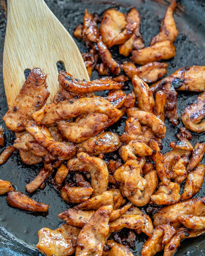 Crispy Crunchy Chicken + Rice Herb Salad | Clean Food Crush