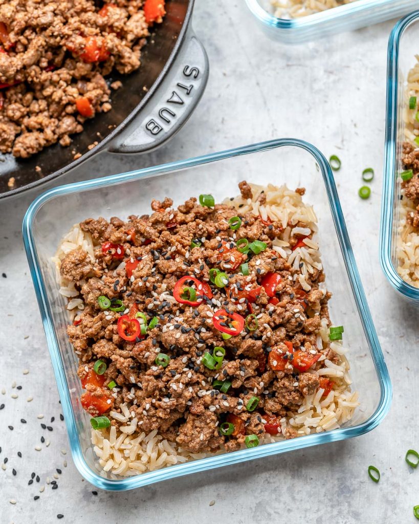 Asian Style Beef Meal Prep Bowls | Clean Food Crush