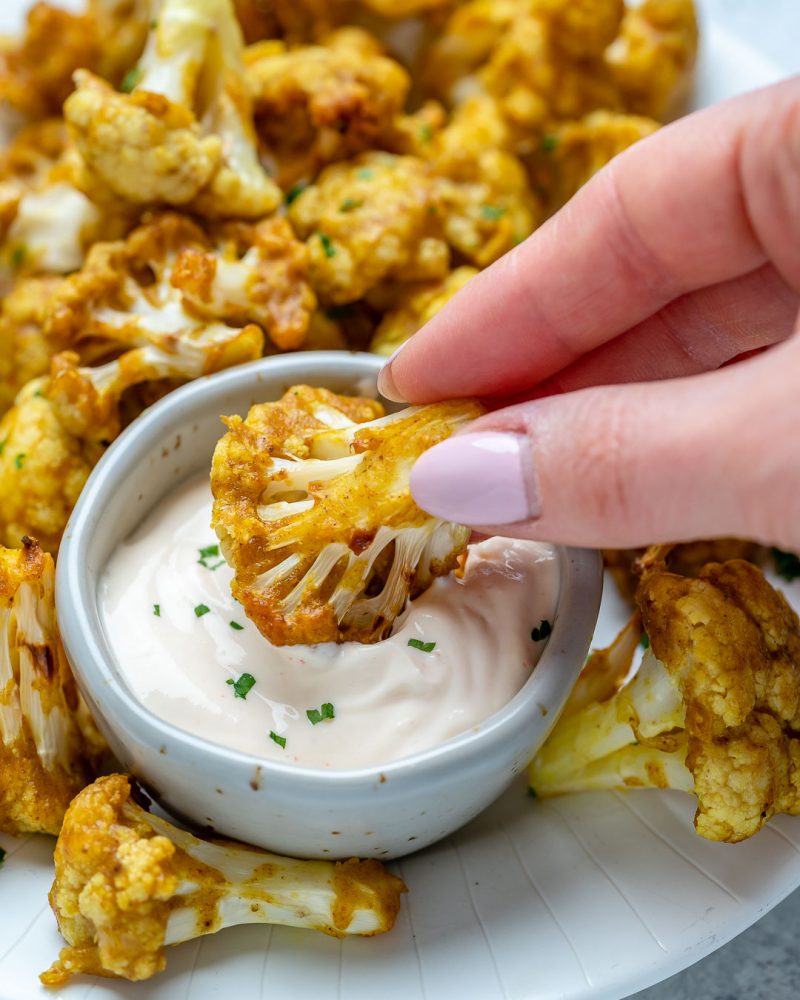 Beer Battered Crispy Baked Cauliflower | Clean Food Crush