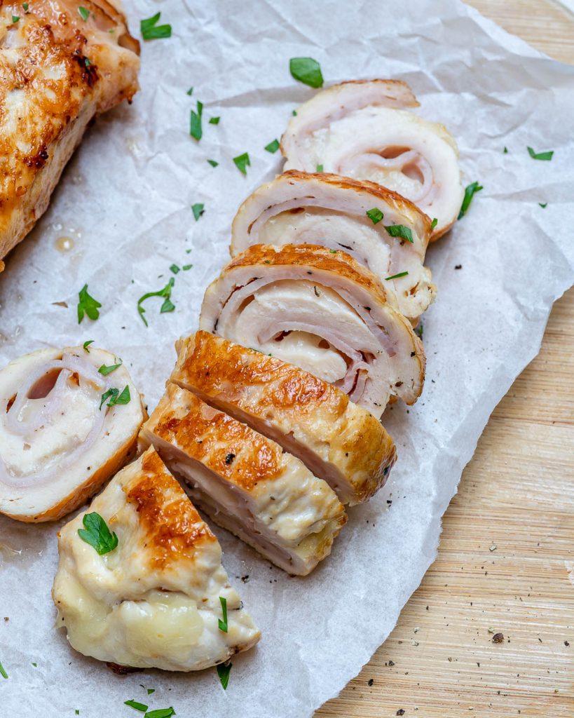 Chicken + Ham & Cheese Rollatini | Clean Food Crush