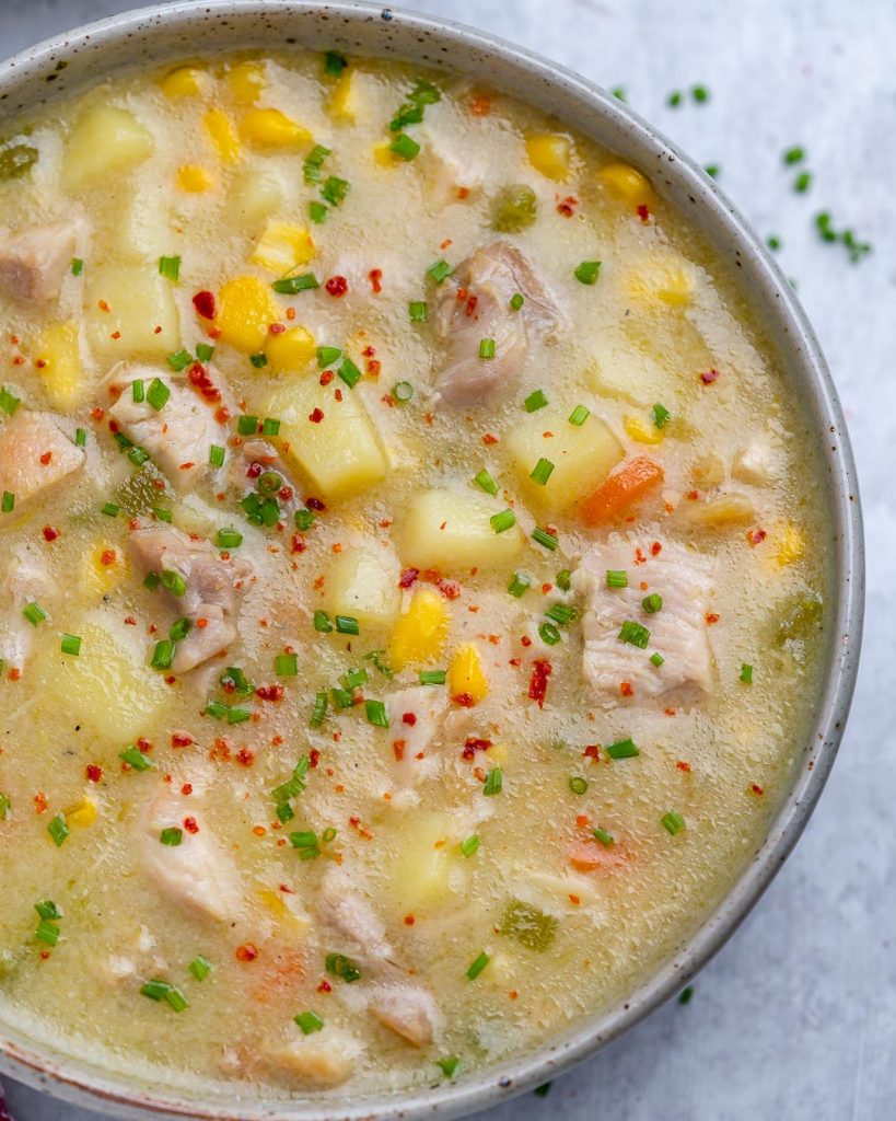 Chicken + Corn Chowder | Clean Food Crush