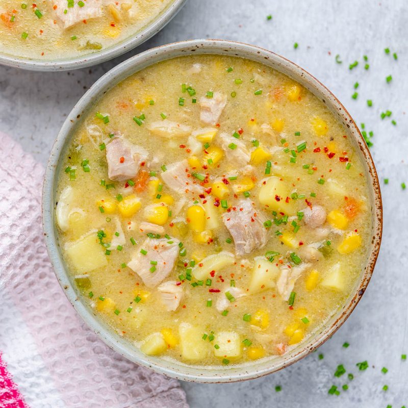 Chicken + Corn Chowder | Clean Food Crush