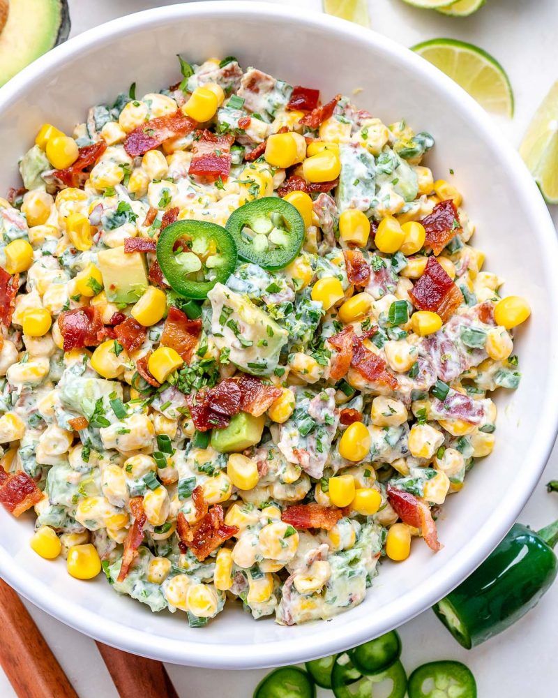 Creamy Avocado Corn Salad | Clean Food Crush