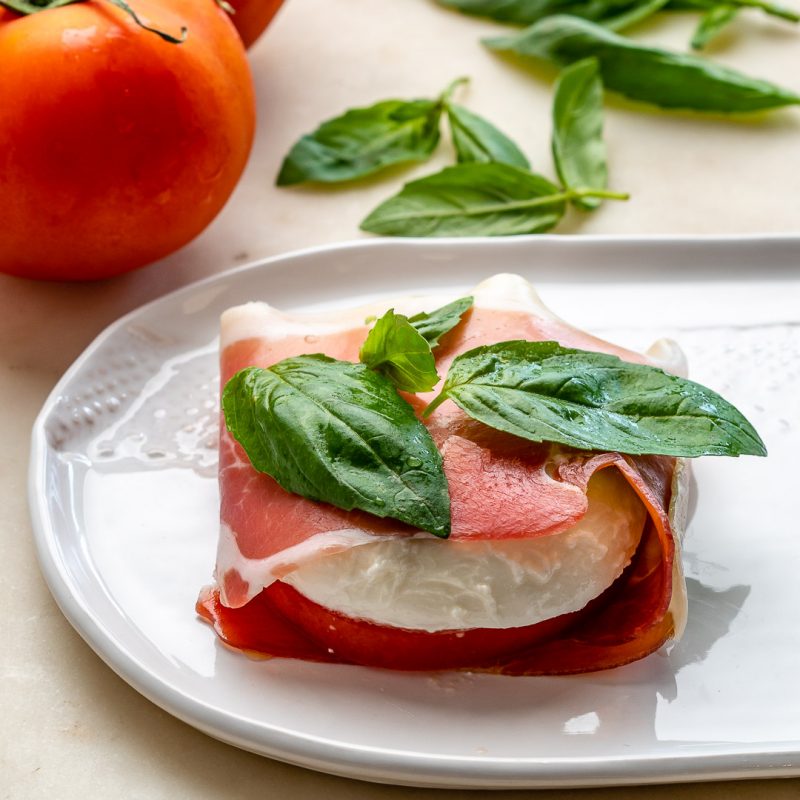 Prosciutto Wrapped Caprese Bites | Clean Food Crush