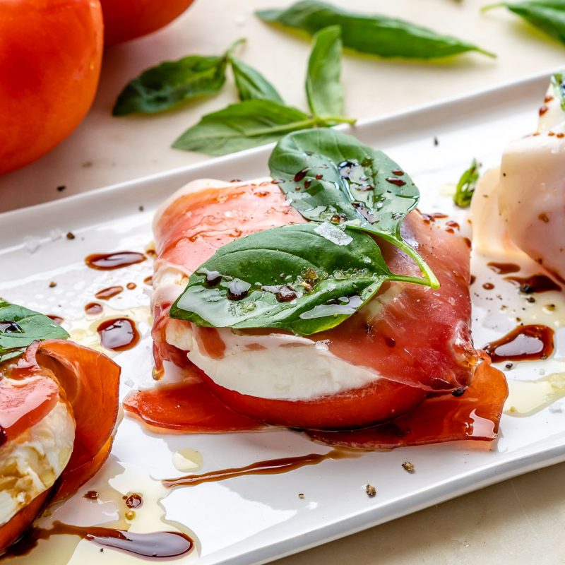 Prosciutto Wrapped Caprese Bites | Clean Food Crush