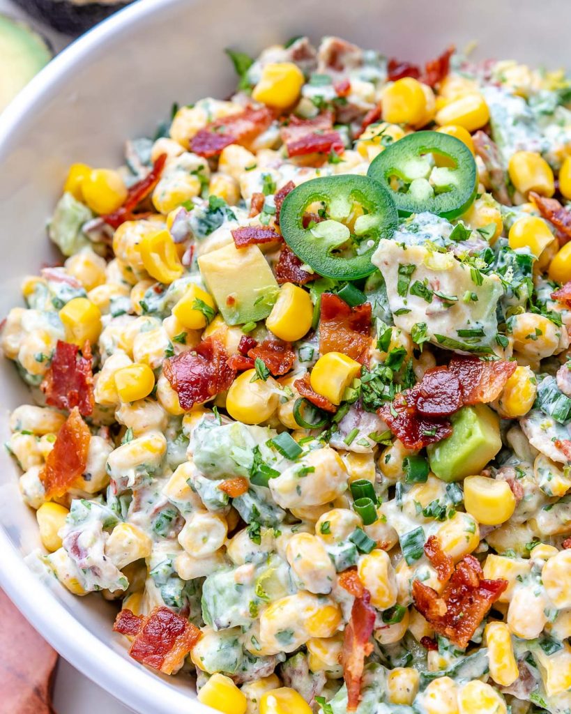 Creamy Avocado Corn Salad | Clean Food Crush